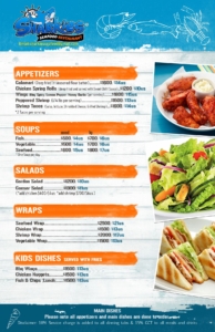 Menu – Sharkies Seafood Restaurant